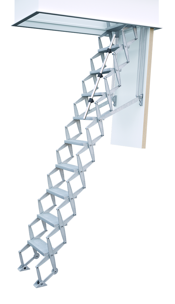 Scherentreppe Attic VII, komfortable Lösung mit Attic Vllmotor | 130 x ...